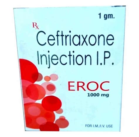 Eroc Ceftriaxone Injection 1 Gm At ₹ 60vial In Ambala Id 26462598955