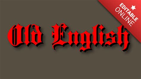 Old English Font Name Generator Infoupdate Org