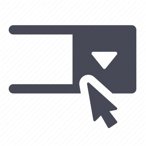 Drop Dropdown Menu Navigation Select Selection Icon Download On