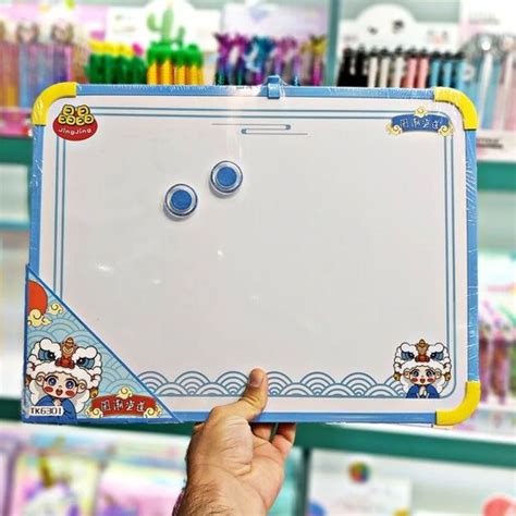 خرید و قیمت تخته وایت برد مغناطیسی دو طرفه همراه با دوعدد مگنت آهنربایی