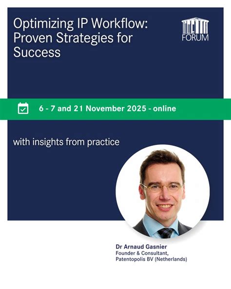 🎯optimize Your Ip Workflow Proven Strategies For Success Forum Institut Intellectual Property