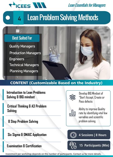Inhouse Lean Problem Solving Innovation Center For Enterprise Excellence Solutions