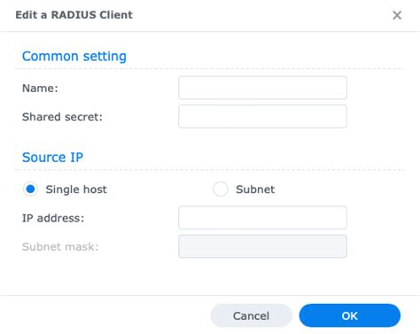 Mikrotik Configure Authentication With Synology RADIUS Server