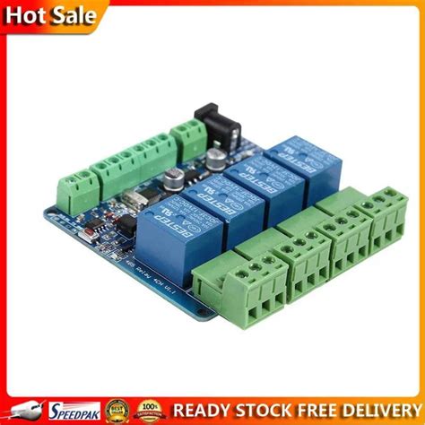Modbus Rtu 4 Way 12v Relay Module Switch 4 Way Relay Output Rs485 Communication Eur 7 49