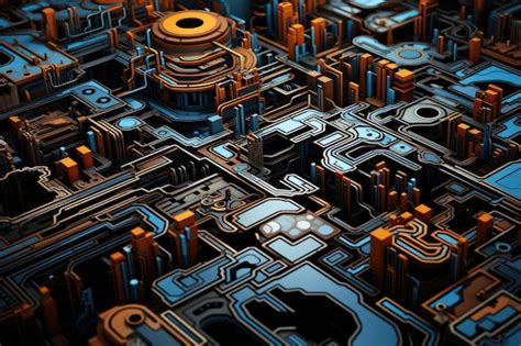 Premium AI Image A Close Up Of A Circuit Board
