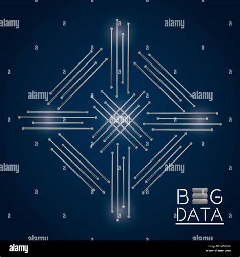 Data Base Process Abstract Circuit Structure Analysis Stock Vector