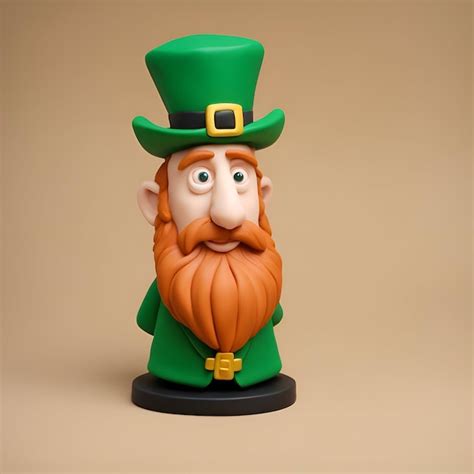 Premium Ai Image Leprechaun 3d Rendered Cartoon Illustration