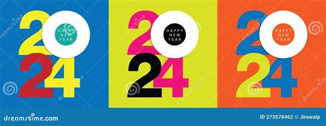 2024 Logo Icon New Year Logo 2024 Calendar Design Elements Elegant