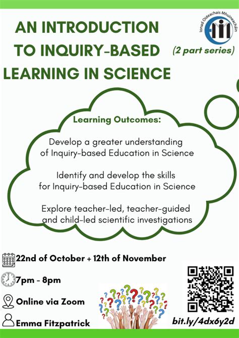 An Introduction To Inquiry Based Learning In Science 2 Part Series Online Courses Monaghan