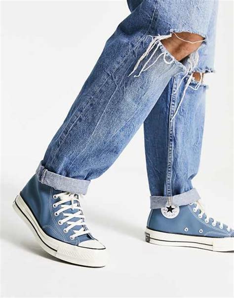 Converse Chuck 70 Hi Sneaker In Deep Waters Blue Asos