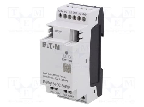 Easy E4 Dc 6ae1p Eaton Electric Module Extension Out 1 0÷10v04÷