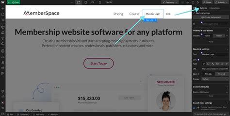how to hide show page content using data attributes in webflow