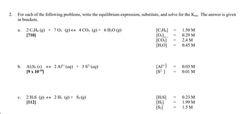 solved for each of the following problems write the