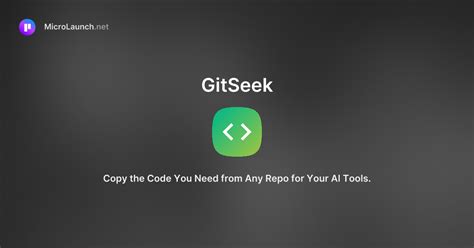GitSeek Is Now On Microlaunch