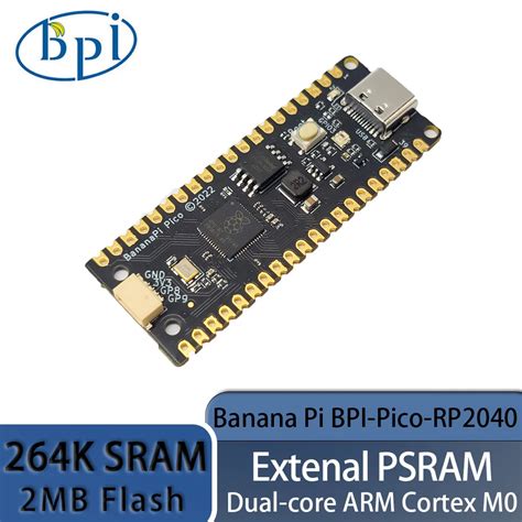 banana pi bpi pico rp2040 dual core arm cortex m0 26 gpio pins 4