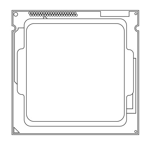 Simple Illustration Of Digital Electronic Computer CPU Chip Icon Vector Art At Vecteezy