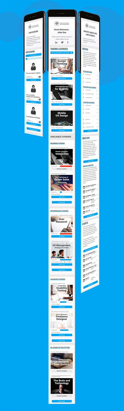 Interaction Design Foundation App On Behance