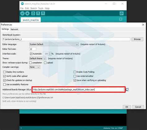 Nodemcu ESP Arduino IDE Kurulumu Etkileşimli Öğrenme