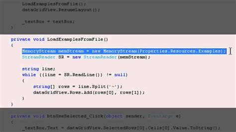 Memorystream Objects C Net Youtube