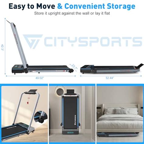 Citysports Folding Treadmill With App And Bluetooth Speaker