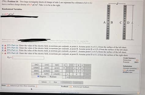 Solved 7 Problem 14 Two Large Rectangular Sheets Of