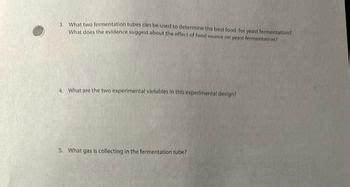 Answered 1 What Fermentation Tube Is The Control Tube In This
