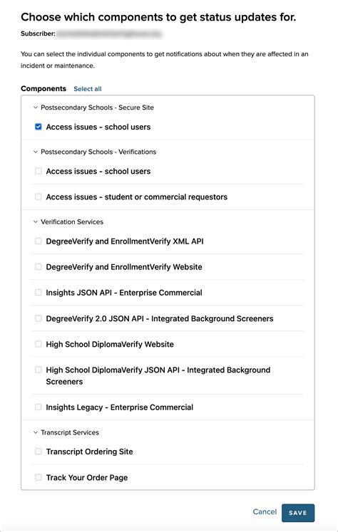 System Status Updates Clearinghouse School Secure Site Help