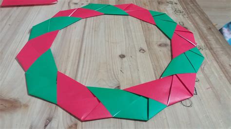 색종이접기 크리스마스 리스 만들기 네이버 블로그