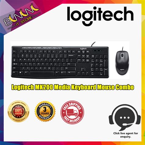 Logitech Mk200 Media Keyboard Mouse Combo 920 002714 Shopee Philippines