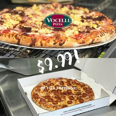 Vocelli Pizza 💥 Start Your Amazing Week Off Right W Our 2 Medium