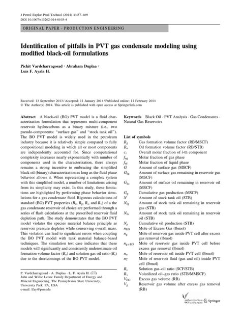 Identification Of Pitfalls In Pvt Gas Condensate Modeling Using Modified Black Oil Formulations
