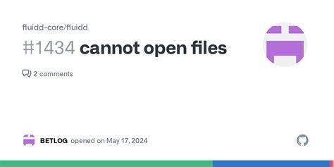 Cannot Open Files · Issue 1434 · Fluidd Corefluidd · Github