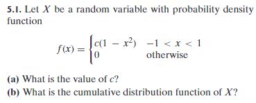 Solved I Let X Be A Random Variable With Probability Chegg