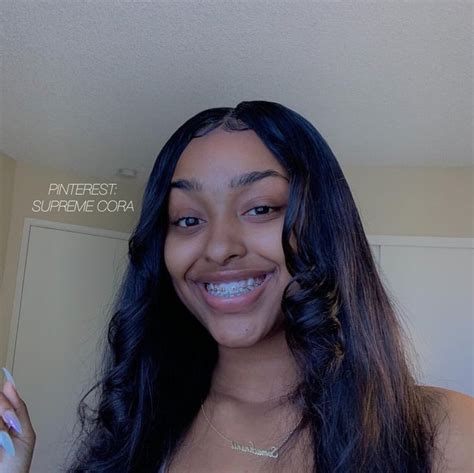 Pinterest Supreme Cora🎭 Long Hair Styles Brace Face Instagram Girls