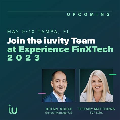Come See Brian Abele And I At Finxtech In Tampa Next Week Id Love To Show You A 5 Minute Demo