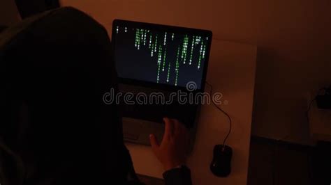 Hacker Coding Interrupted By A Code Rain Stock Footage Video Of Code Green 161679776