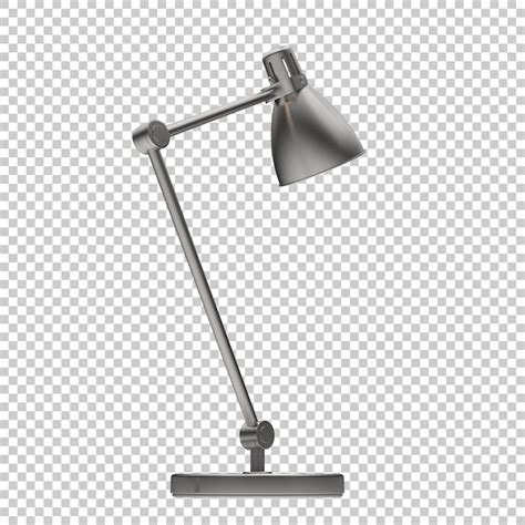 투명 한 배경 3d 렌더링 그림에 현대 책상 램프 프리미엄 Psd 파일
