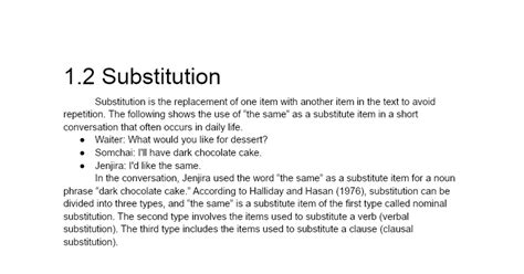 Substitution Ellipsis Google Docs
