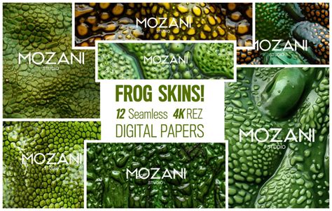 Wet Frog Skin Texture Faux Luxury Seamless Backgrounds Instant Download For Commercial Use