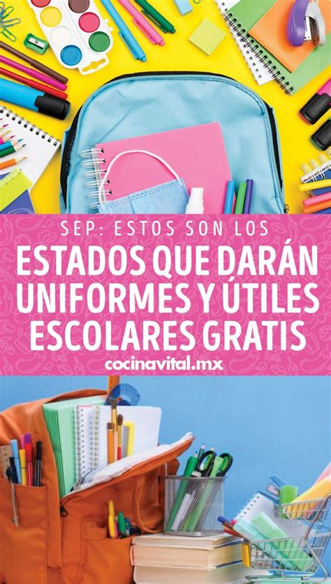 Sep Estos Son Los Estados Que Darán Uniformes Y útiles Escolares