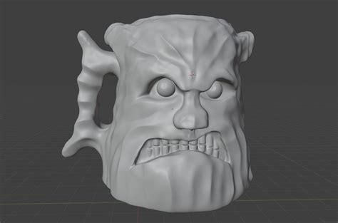 3d Angry Troll Ceramic Norsk Mug Turbosquid 2162954