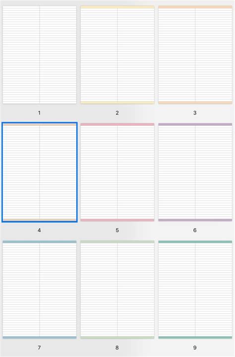 그해 아이패드 굿노트 속지 줄노트 2분의 1 Pdf 공유 9 Type 네이버 블로그 필기용지 플래너 데일리 플래너