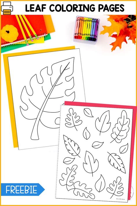 10 Free Leaf Coloring Pages