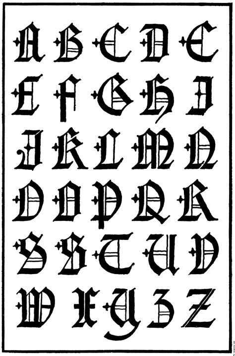 Calligraphy Alphabet Letters Old English Lovealways Marissa
