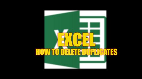 Excel How To Delete Duplicates 2023