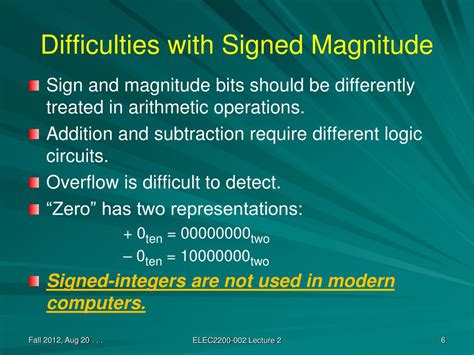 ppt elec 2200 002 digital logic circuits fall 2012 binary arithmetic