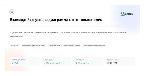 Взаимодействующая диаграмма с текстовым полем Руководство по