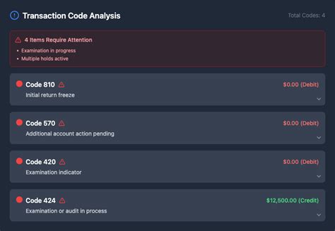 Understanding Irs Transcript Codes 810 570 420 424 290291 Explained For Refund Delays And