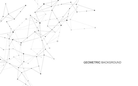 Premium Vector Abstract Connecting Dots And Lines Connection Science And Technology Background