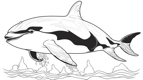 Orca Coloring Pages Printable